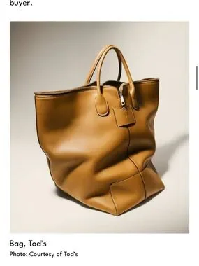 Tod's | Bags | Tods Di Swing Mustard Leather Topzip Tote With ...